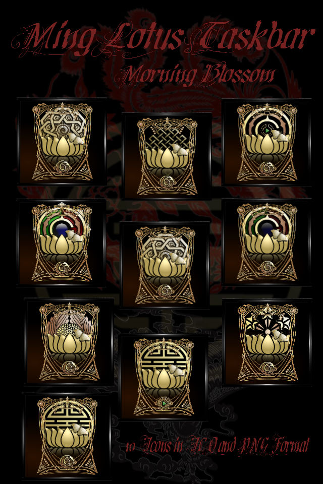 Ming Lotus Taskbar Ii By Theangeldove On Deviantart