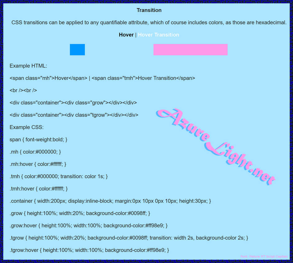 CSS Transitions By MikariStar On DeviantArt