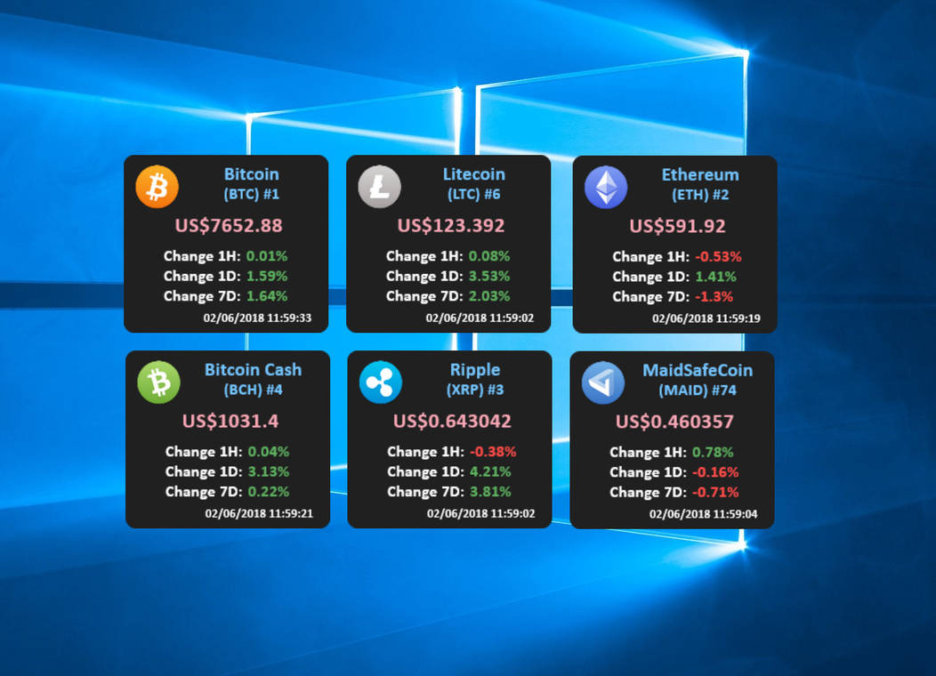 CryptoCoins Ticker Widget By Pbojan On DeviantArt