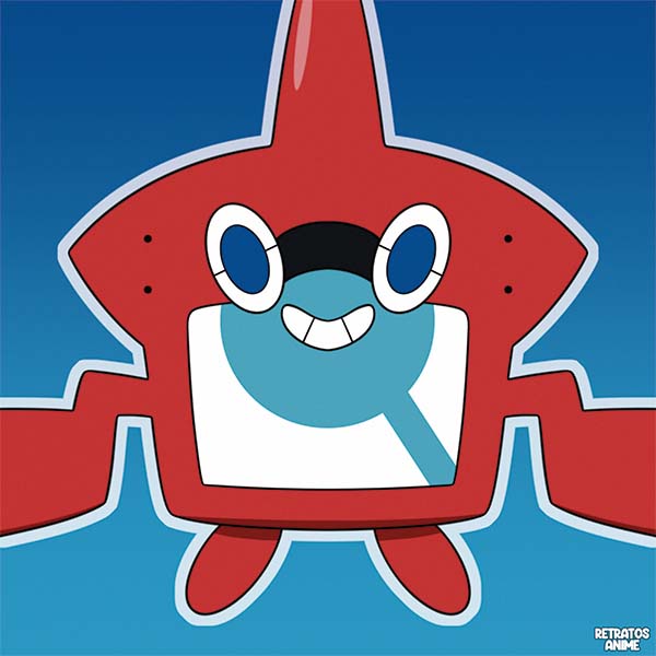 Rotom Dex Pokemon By Retratosanime On Deviantart