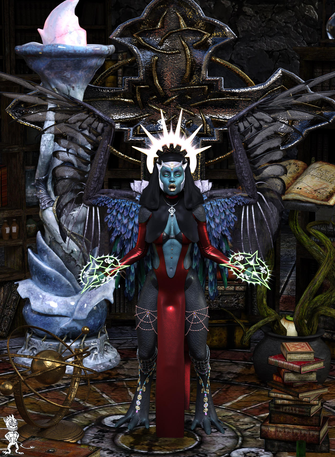 Gargoyle Nun By Chup At Cabra On Deviantart