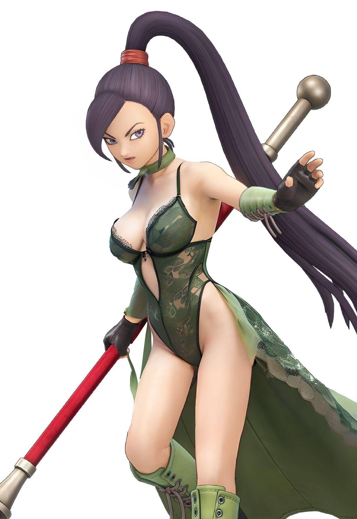 Jade Dragon Quest Xi Green Lingerie By Teeba1990 On Deviantart