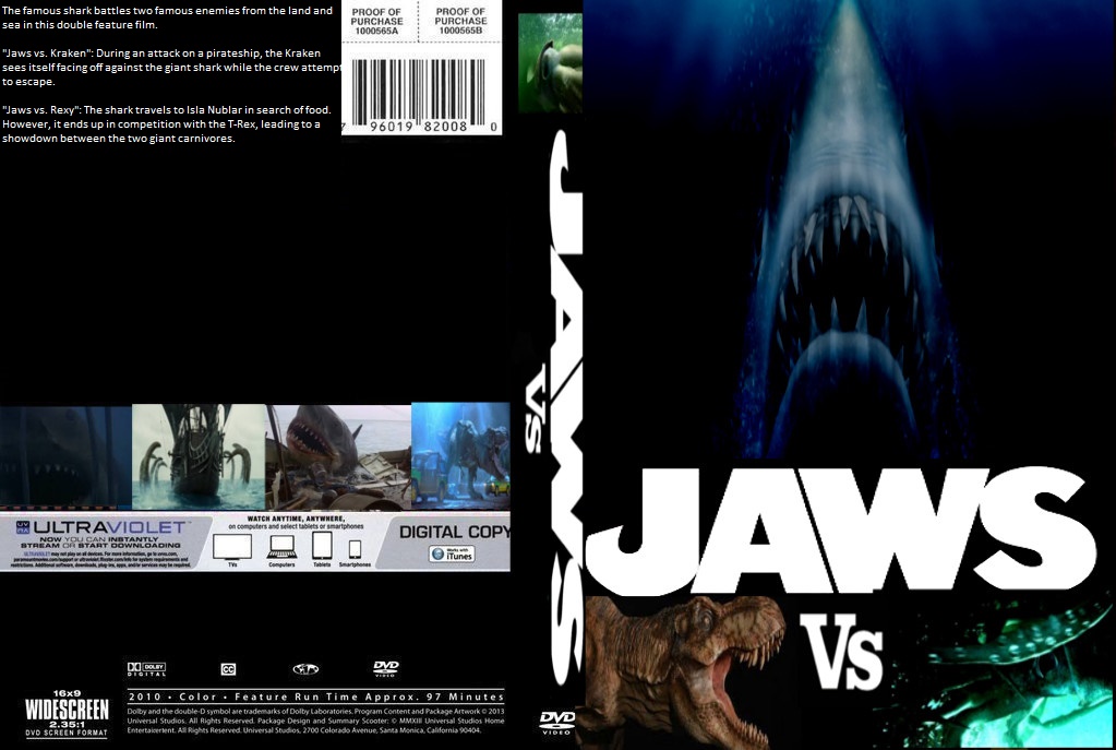 Jaws Vs Dvd Cover By Steveirwinfan96 On Deviantart