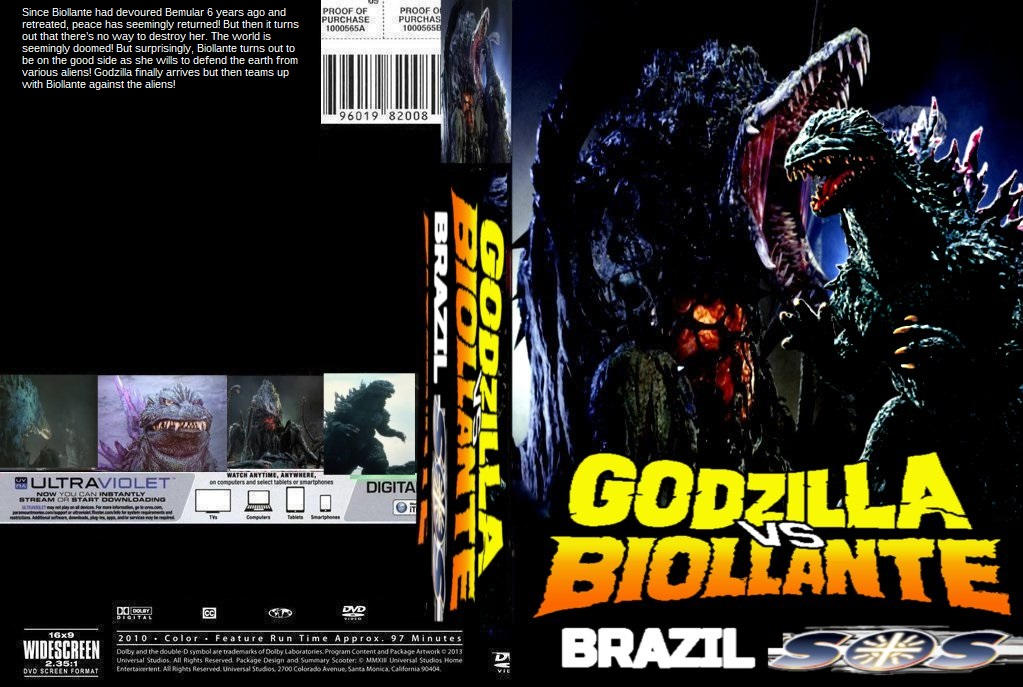 Godzilla Biollante Brazil Sos Dvd Cover By Steveirwinfan96 On Deviantart