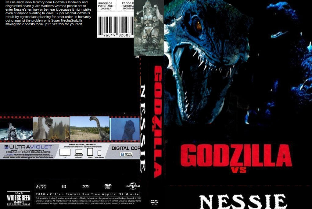Godzilla Vs Nessie Dvd Cover By Steveirwinfan96 On Deviantart