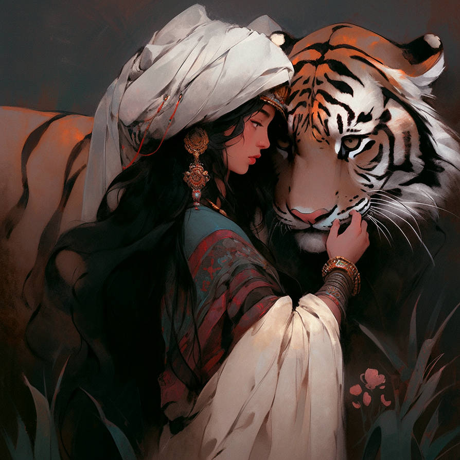 Princess Jasmine And Rajah By In The Mind Of Ai On Deviantart