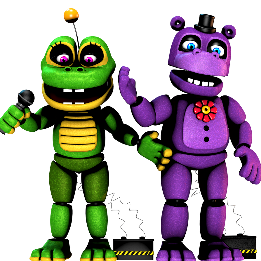 Blender Fnaf Happy Frog X Mr Hippo By Ifazbear14i On Deviantart