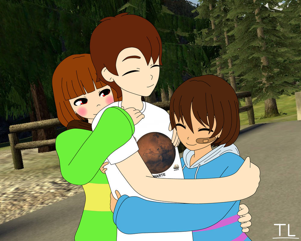 Frisks Lovely Hug By Thelad Tl On Deviantart