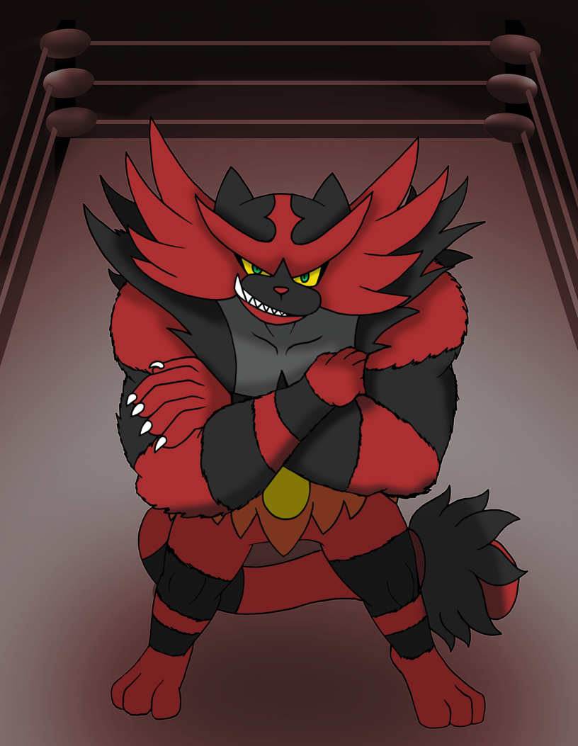 Incineroar Fan Art Red Version By Dg Kamikari On Deviantart
