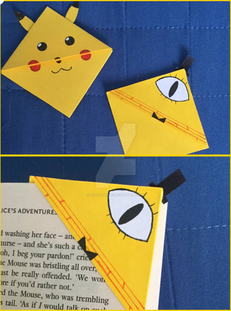 Pikachu And Bill Cipher Bookmarks ~ By Ninfialnine On Deviantart