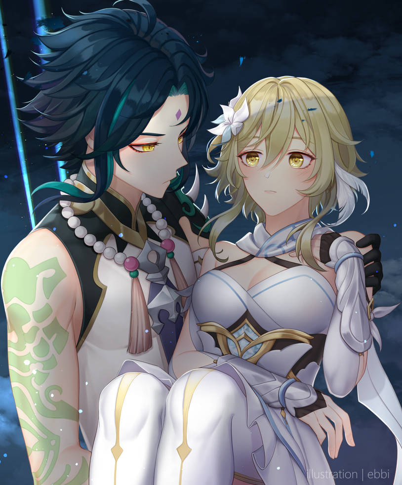 Xiao And Lumine By Ebbifuri On Deviantart