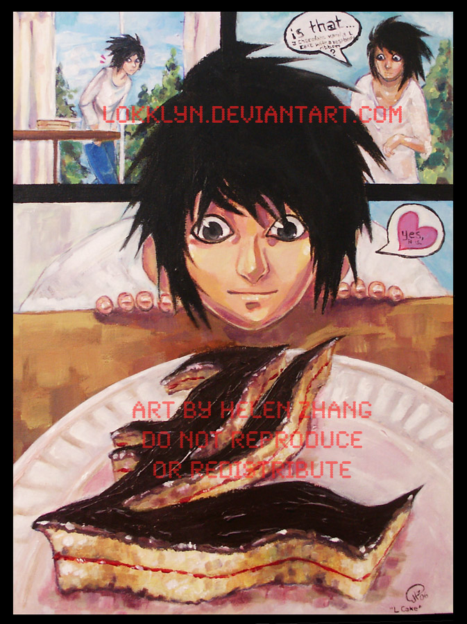 L Death Note Chibi Cake