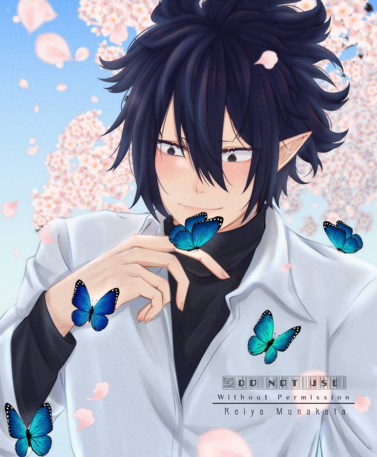 Tamaki Amajiki Butterflies And Sakura By Reiyamunakata On Deviantart