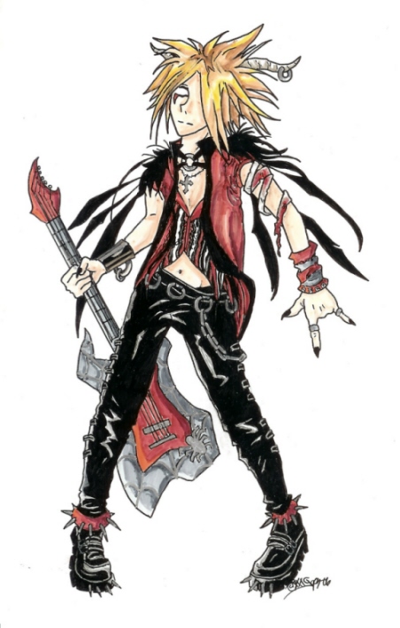Gothic Rocker Dude by KiRAWRa on DeviantArt