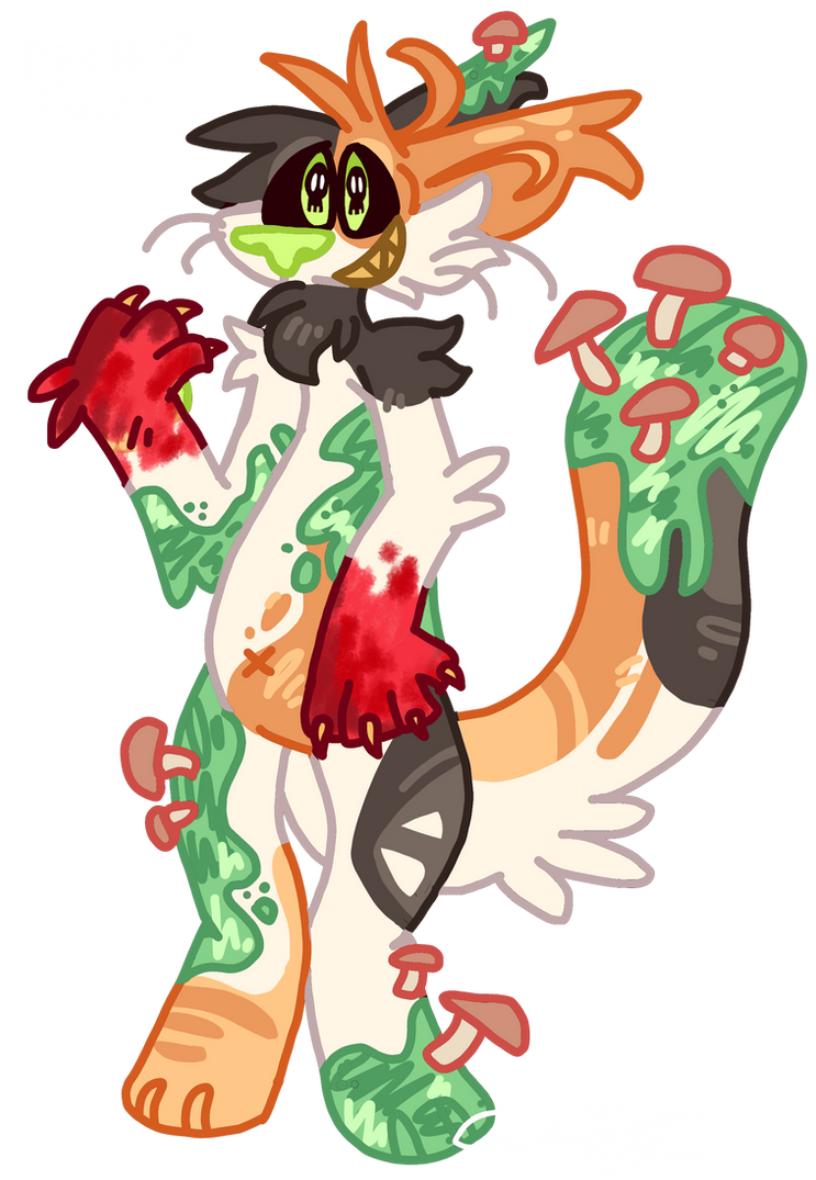 100 Points Mushroom Cat Closed By Aloneowll On Deviantart