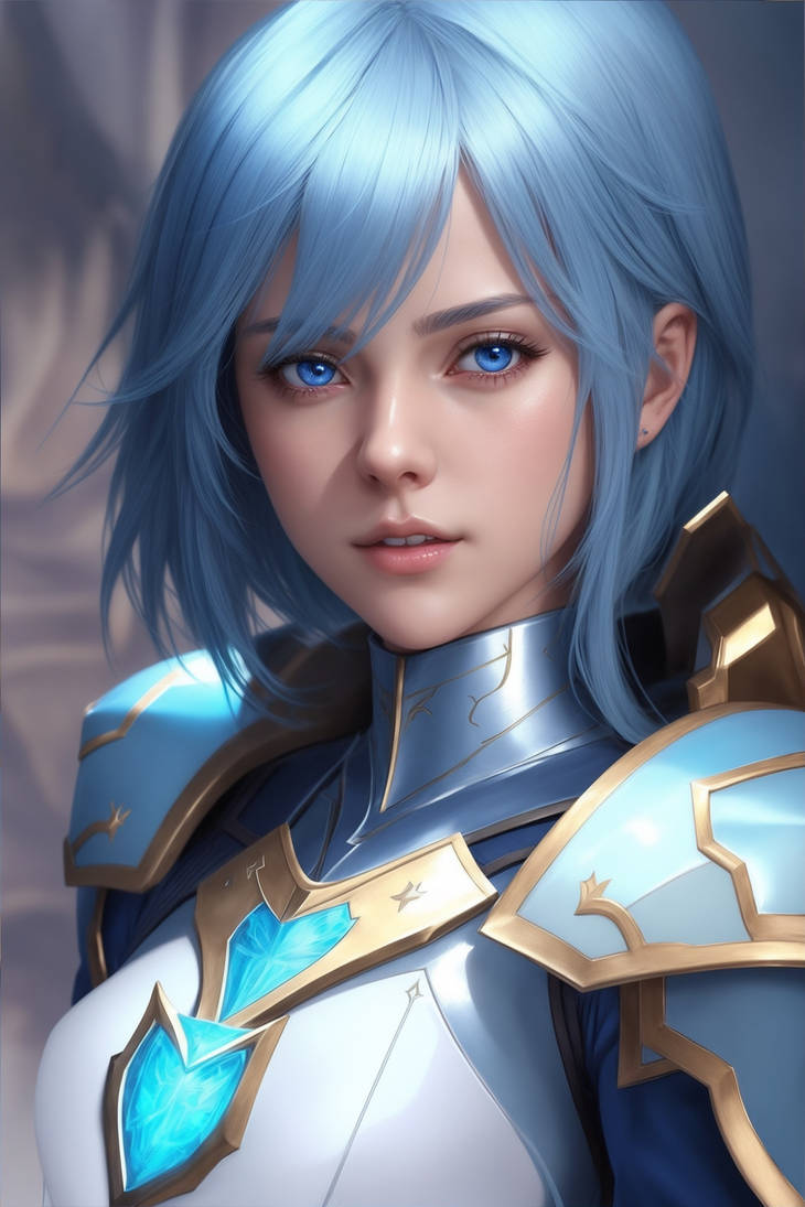 Female Paladin In Armor By Krazix On Deviantart