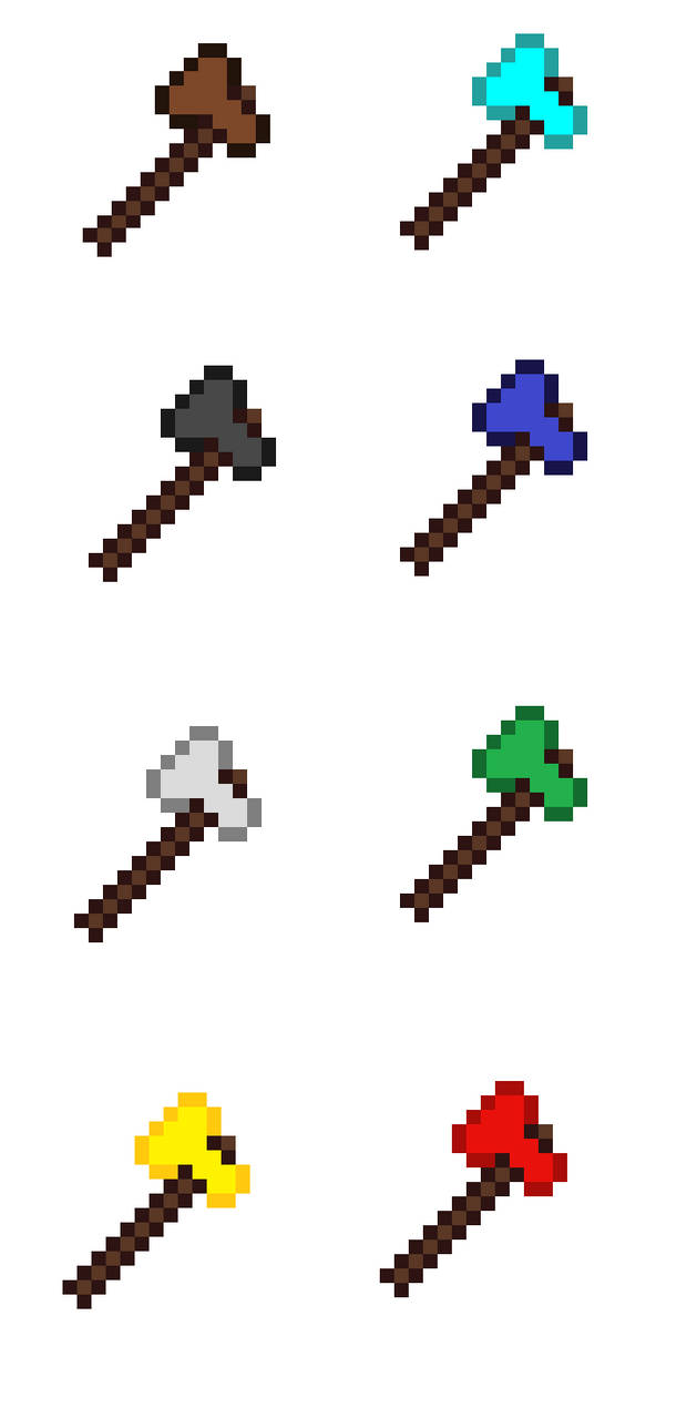 Minecraft Axe Sheetl L By Dragonshadow3 On Deviantart