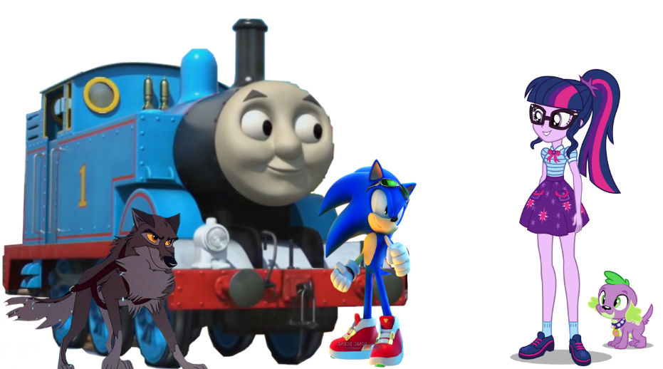 Sonic Balto And Thomas Meets Twilight And Spike By Sonicxcrossover22 On Deviantart