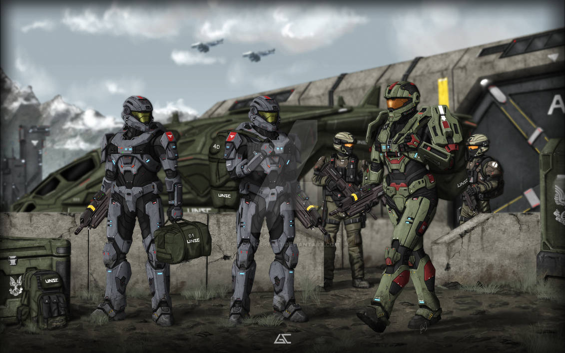 Halo Spartan And Centurion By Gc Conceptart On Deviantart