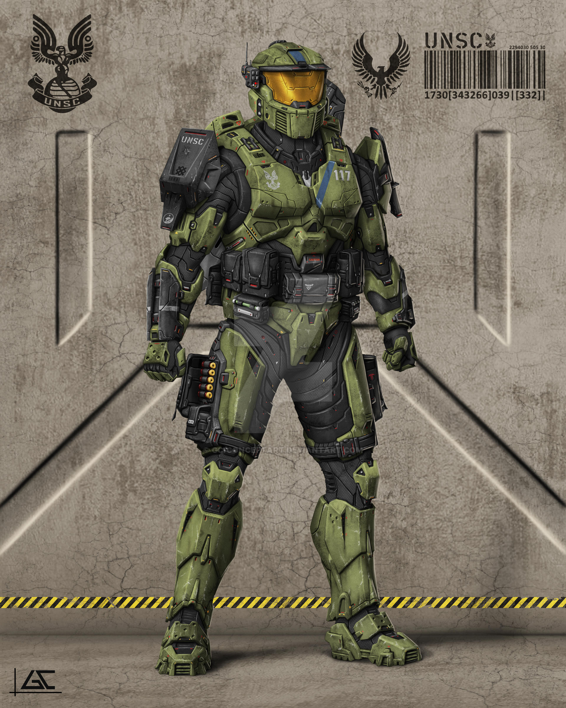 Halo John 117 Mjolnir Mk Iv By Gc Conceptart On Deviantart