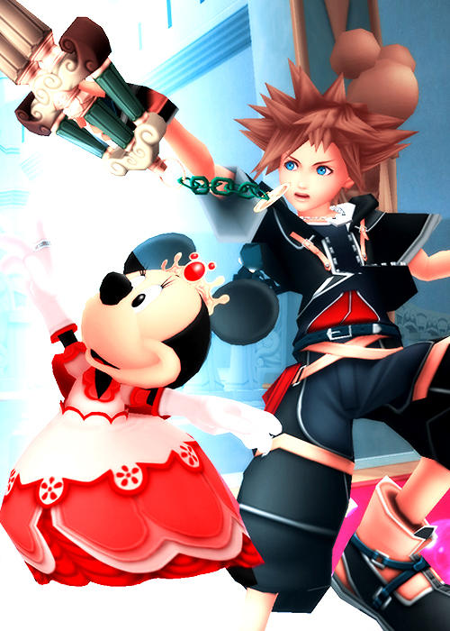 Sora And Queen Minnie By Scottyy77 On Deviantart
