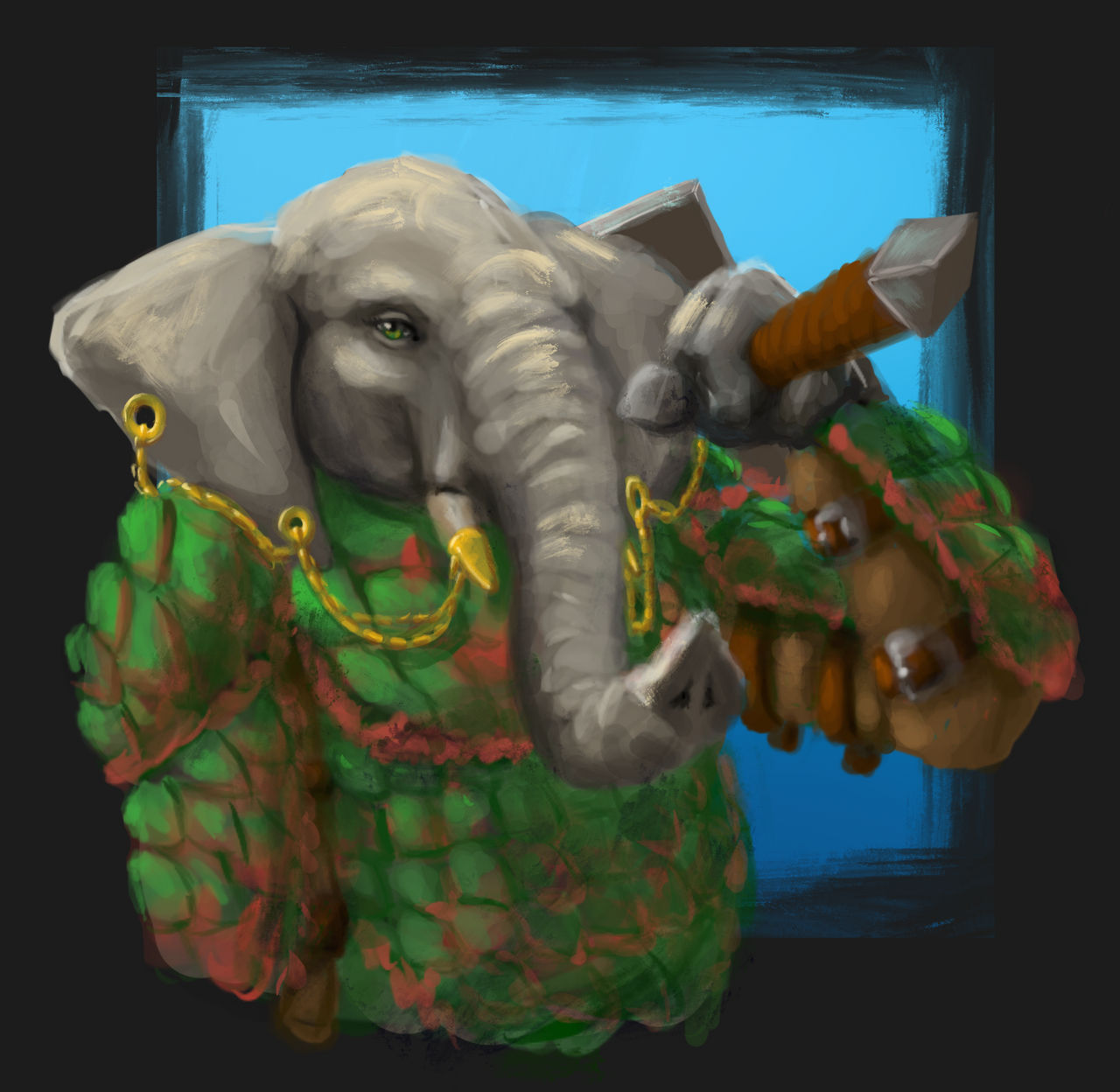 Loxodon Fighter By Nestlednaga On Deviantart