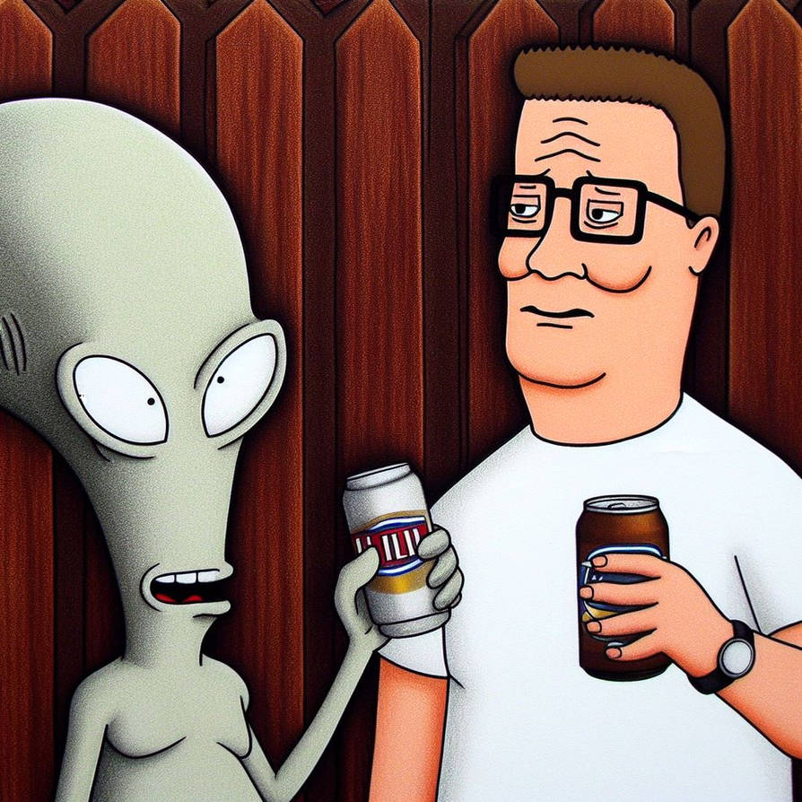 American Dad And King Of The Hill Roger And Hank By Murloc1989 On Deviantart