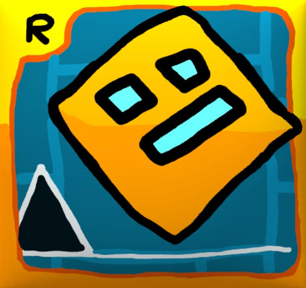 My Drawing Geometry Dash Icon 3d By Sakurahirata135 On Deviantart
