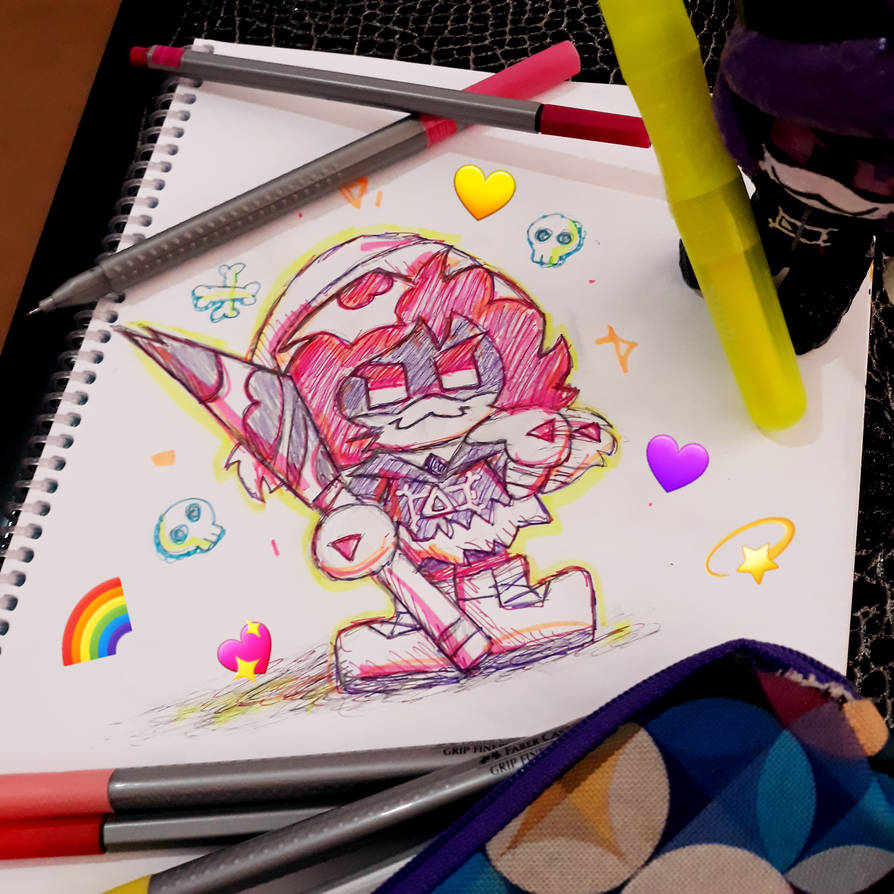 Guys Look At Smol Uzis Lovely Drawing ~ By Kiwiasli On Deviantart