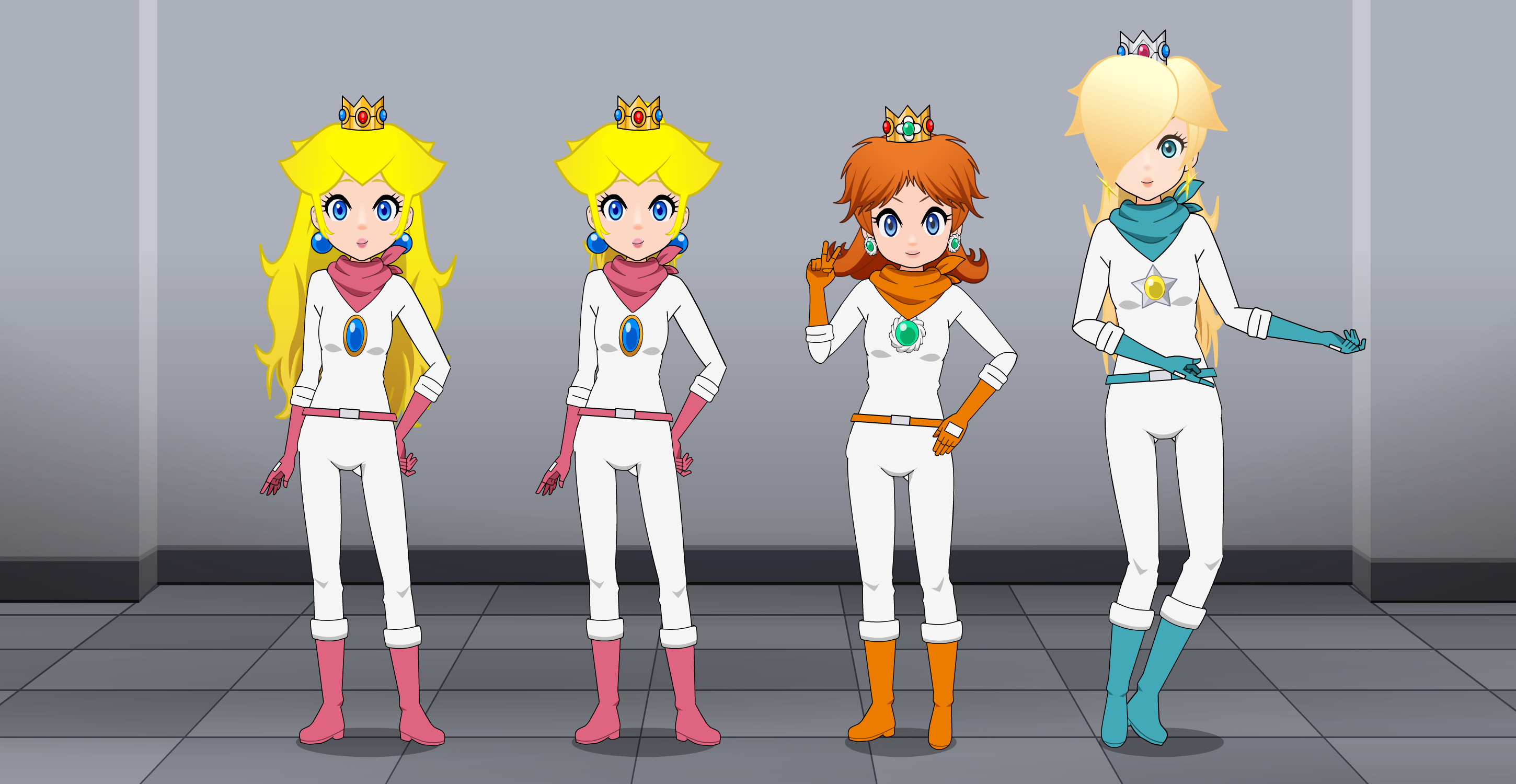 Mario Princesses As Bikers By Neoduelgx On Deviantart
