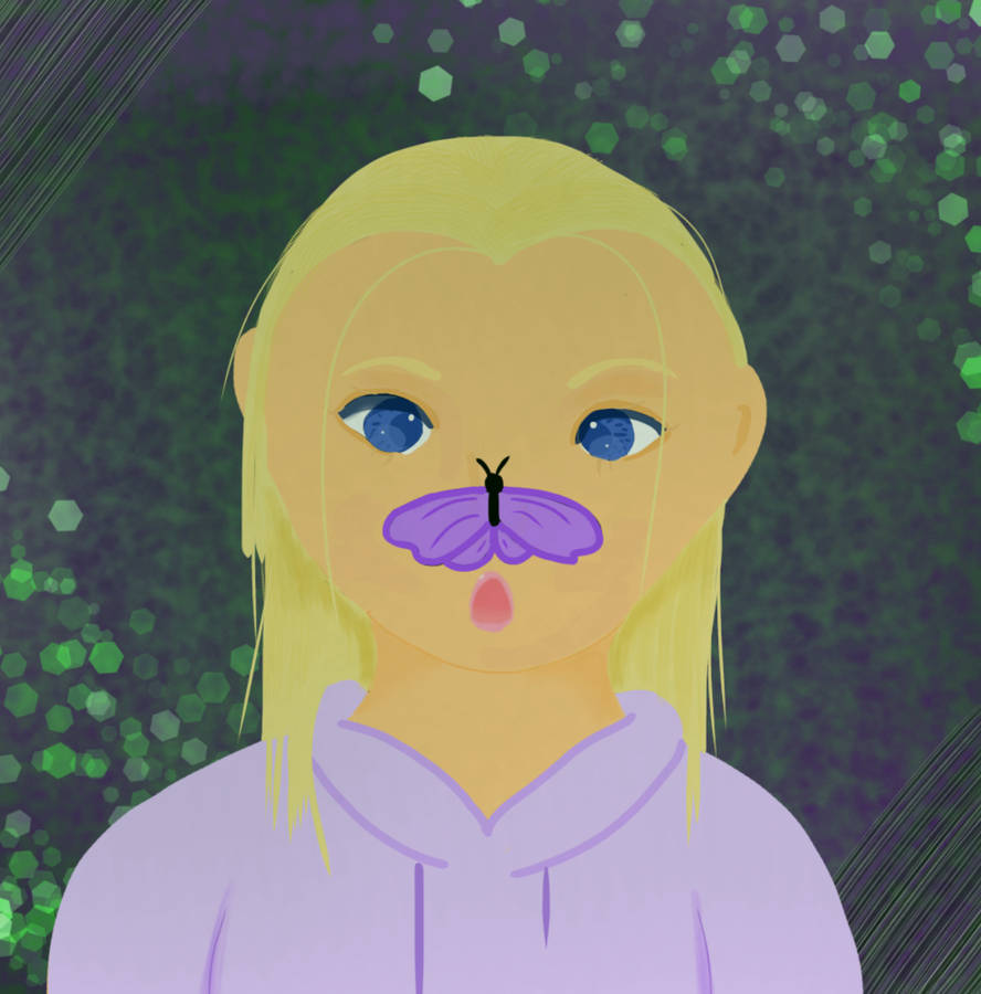 Blue Eyes Purple Flies By Serlmaknit On Deviantart