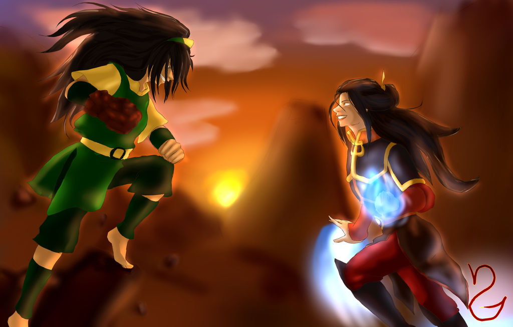 Bending Showdown - Azula vs. Toph by Seyary on DeviantArt Bending Showdown - Azula vs. Toph by Seyary on DeviantArt