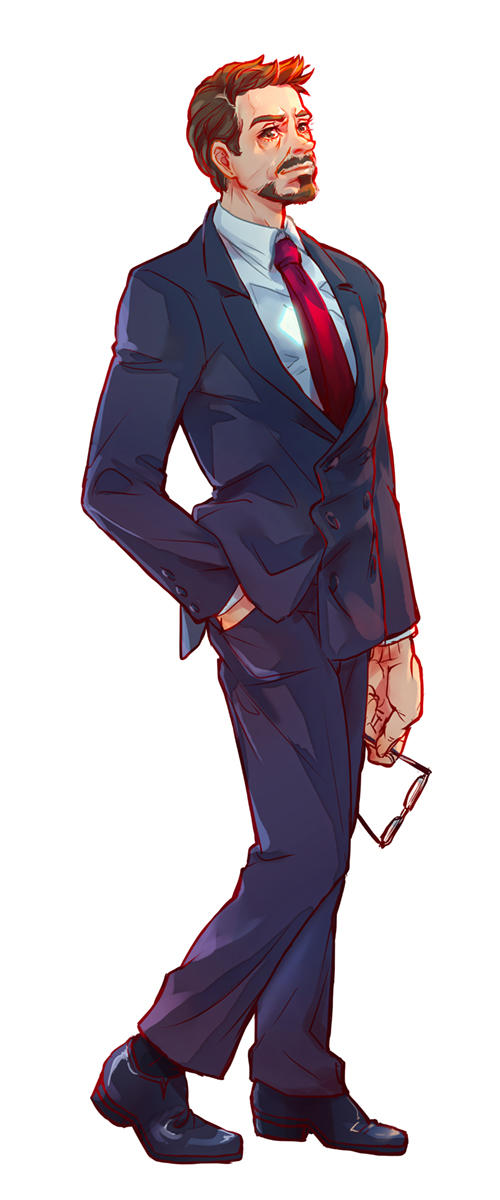 Tony Stark Full Body By Arashicat On Deviantart