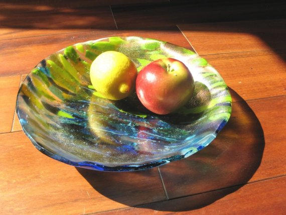 Green Fused Glass Bowl By Trilobiteglassworks On Deviantart