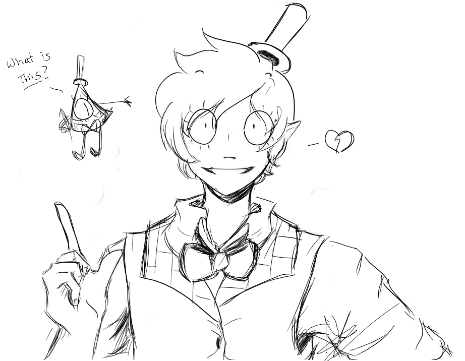 Human Bill Cipher By Itsnobllite On Deviantart