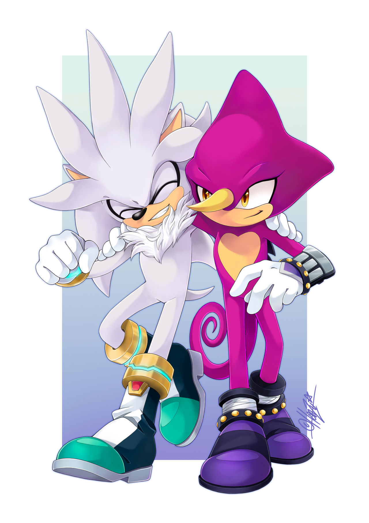 Silver And Espio By Hanzuking On Deviantart