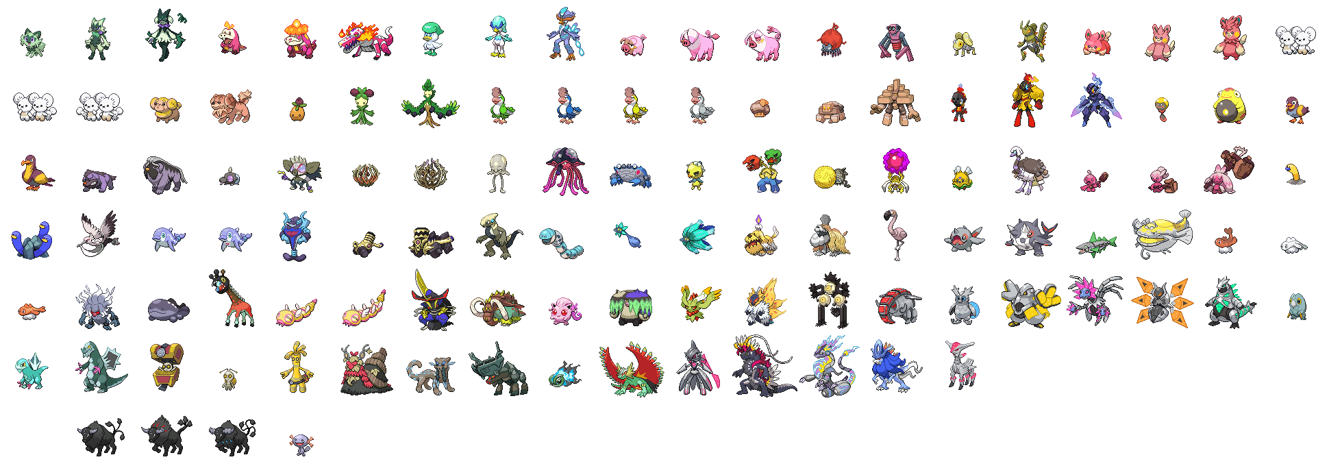 Gen 9 Shiny Pokemon Sprites Wip By Kingofthe X Roads On Deviantart