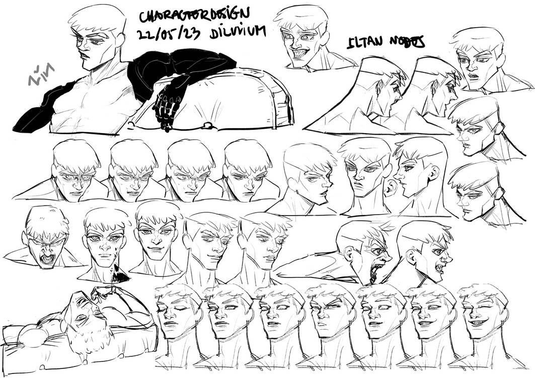 DILUVIUM CharaDesign Iltan Nodes Expression Sheet by AyaBenuni on ... DILUVIUM CharaDesign Iltan Nodes Expression Sheet by AyaBenuni on ...