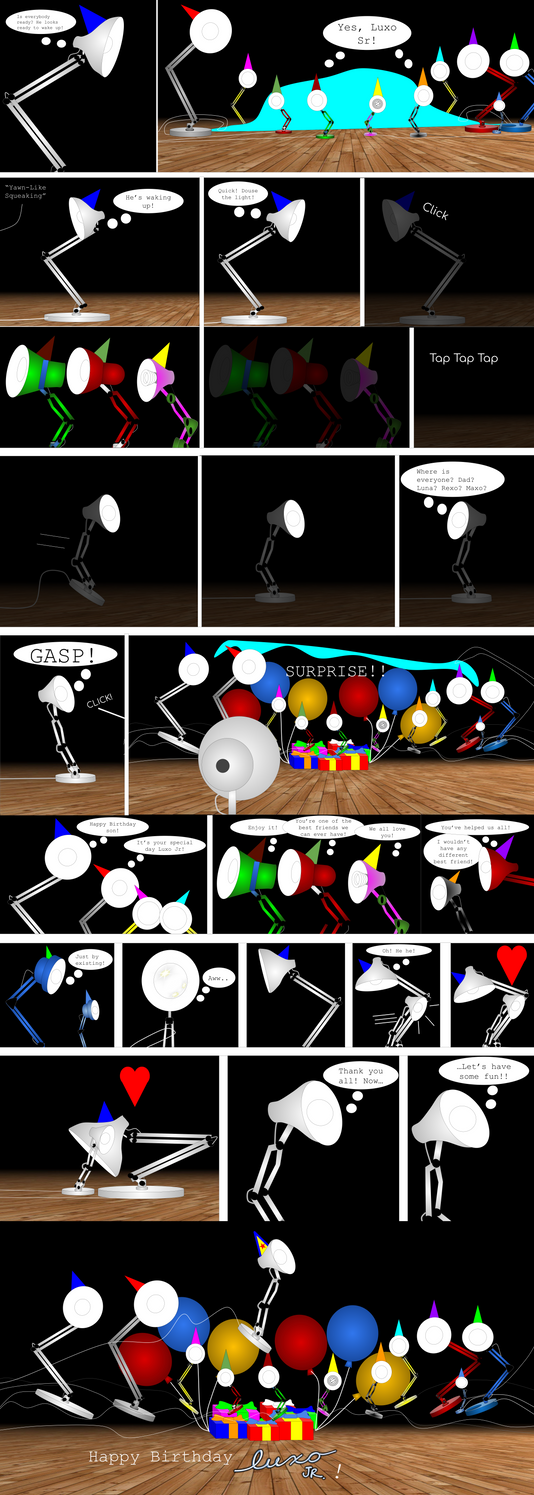 Luxo Jrs Birthday By Ljgrja On Deviantart