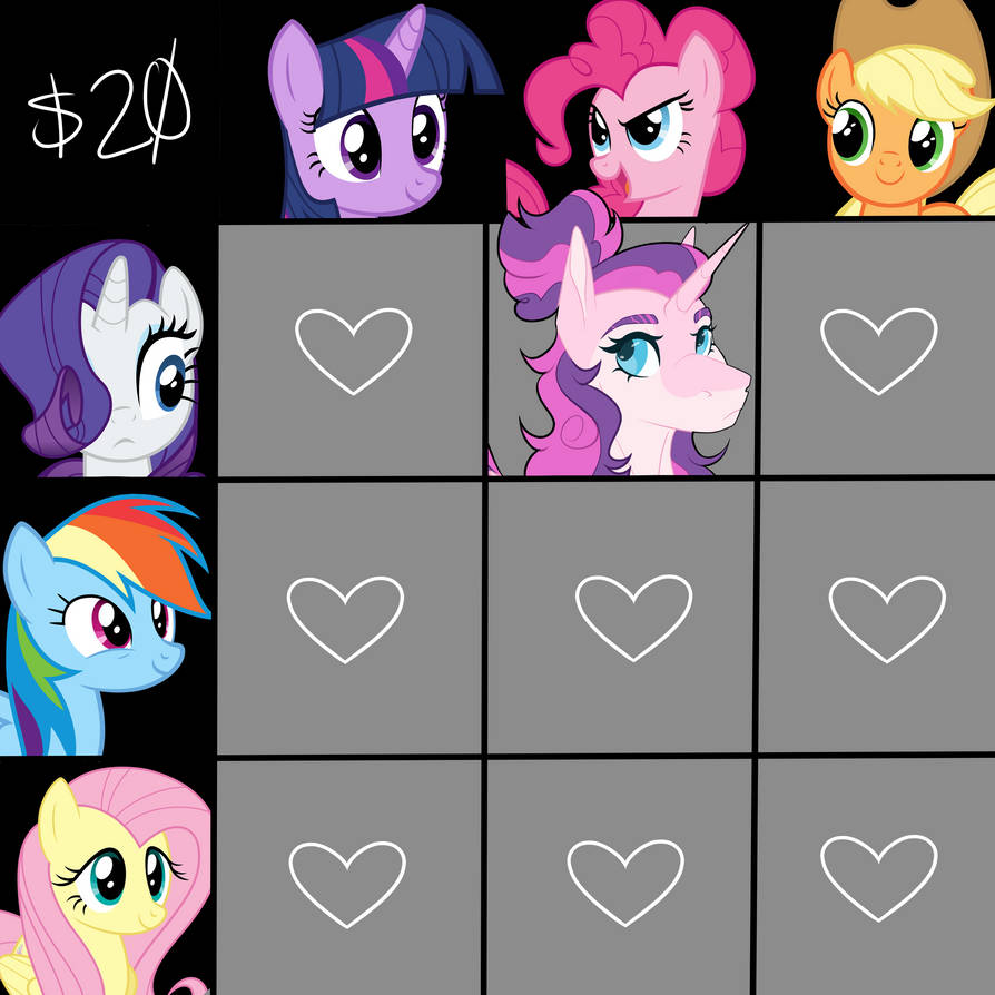Mlp Ng Mane 6 Adopt Grid Open By King Victor On Deviantart
