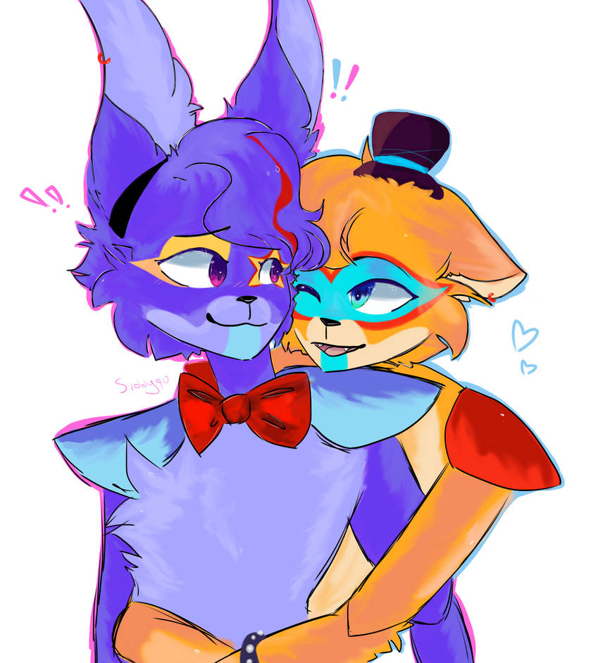 Fnaf Sb Glamrock Freddy X Glamrock Bonnie By Siddyqo On Deviantart