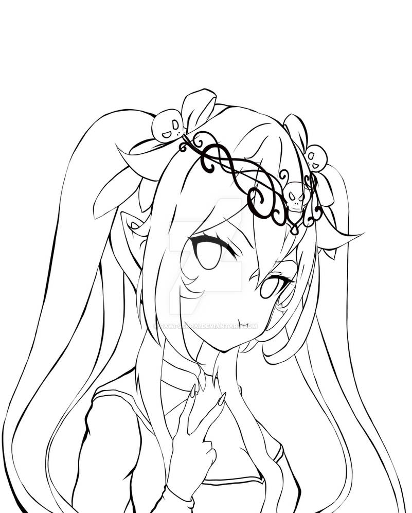 Lineart By Pawi Senpai On Deviantart