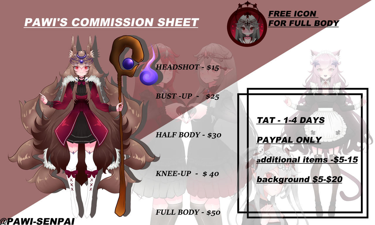 Open Commission By Pawi Senpai On Deviantart