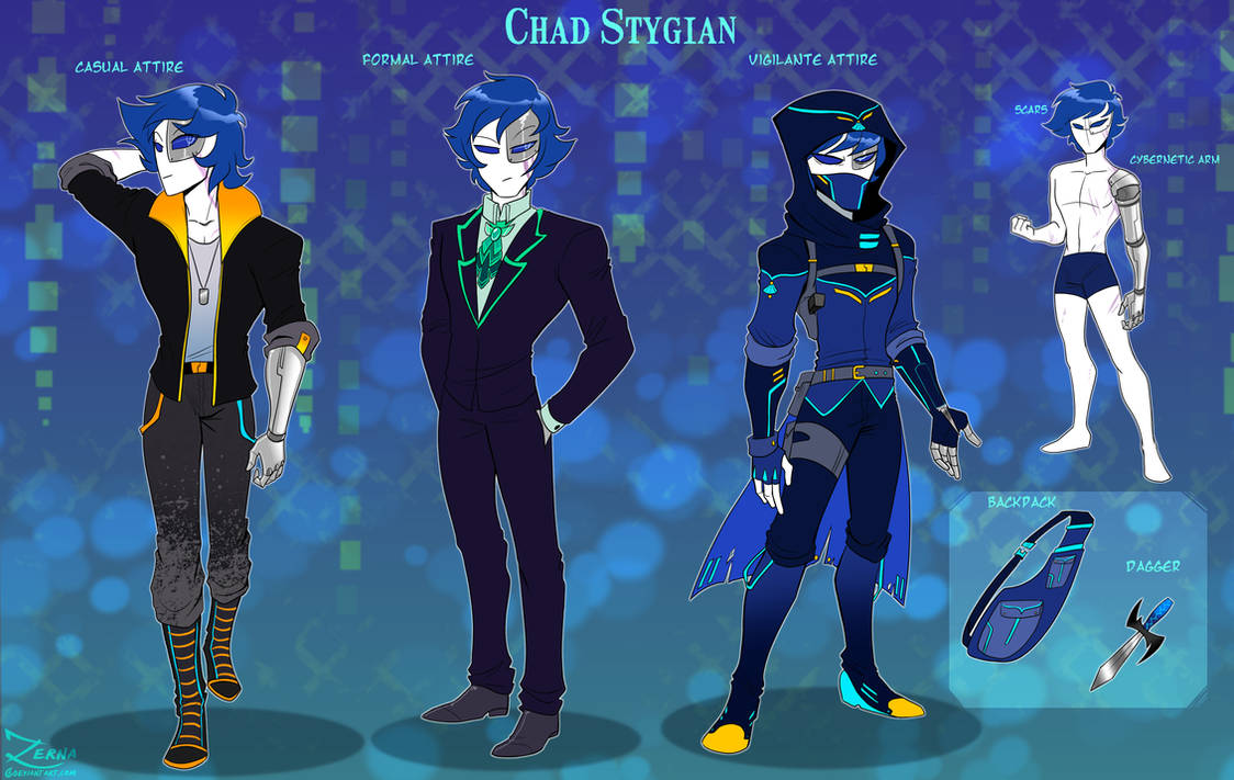 Ref Sheet: Chad Stygian by GPLeader on DeviantArt Ref Sheet: Chad Stygian by GPLeader on DeviantArt