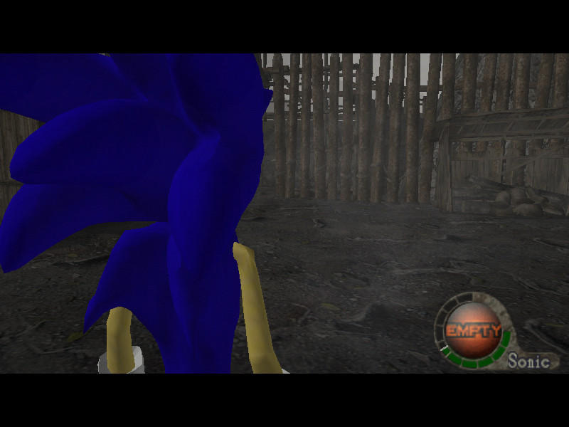 Sonic in Resident Evil 4:Sonic by DarkSonicDX on DeviantArt