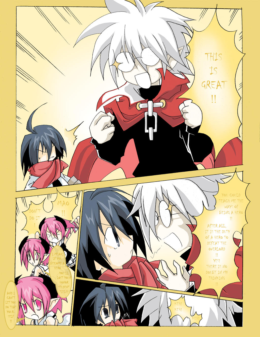 Disgaea 3 - Mao's Objectives? by Eko-chan on DeviantArt
