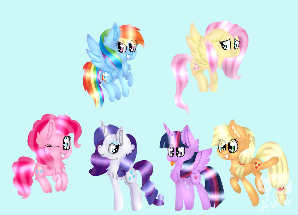 Mane Six Chibis by CupcakePar on DeviantArt Mane Six Chibis by CupcakePar on DeviantArt