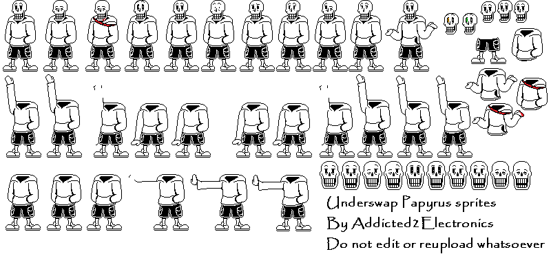 Underswap Papyrus sprites by Addicted2Electronics on DeviantArt Underswap Papyrus sprites by Addicted2Electronics on DeviantArt