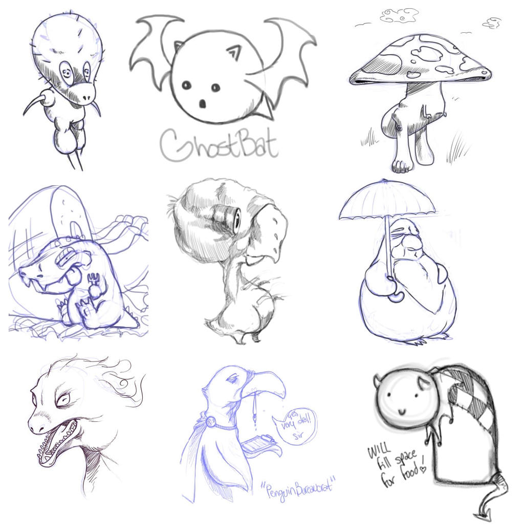 Collected Sketches 01 By Coyotelantern On Deviantart