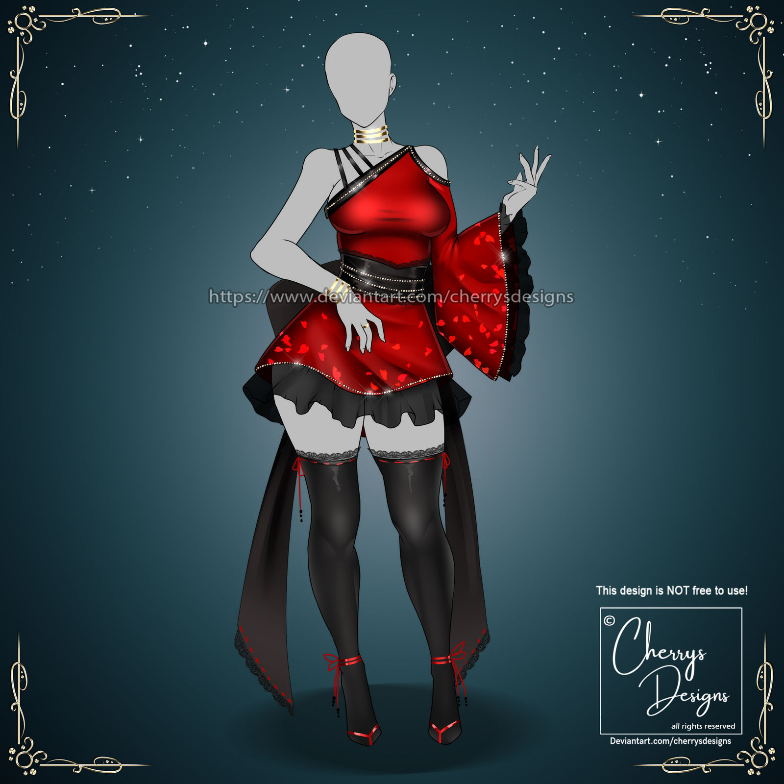 Closed 24h Auction Outfit Adopt 1717 By Cherrysdesigns On Deviantart